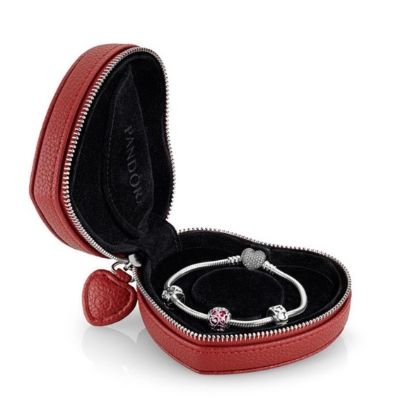 Pandora | Jewelry | Pandora Open Hearts Bracelet Gift Set Silver New ...